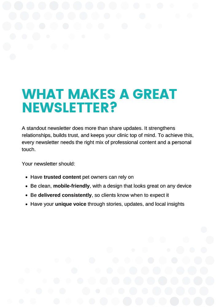 Newsletter Services for your Veterinary Practice | Petpack